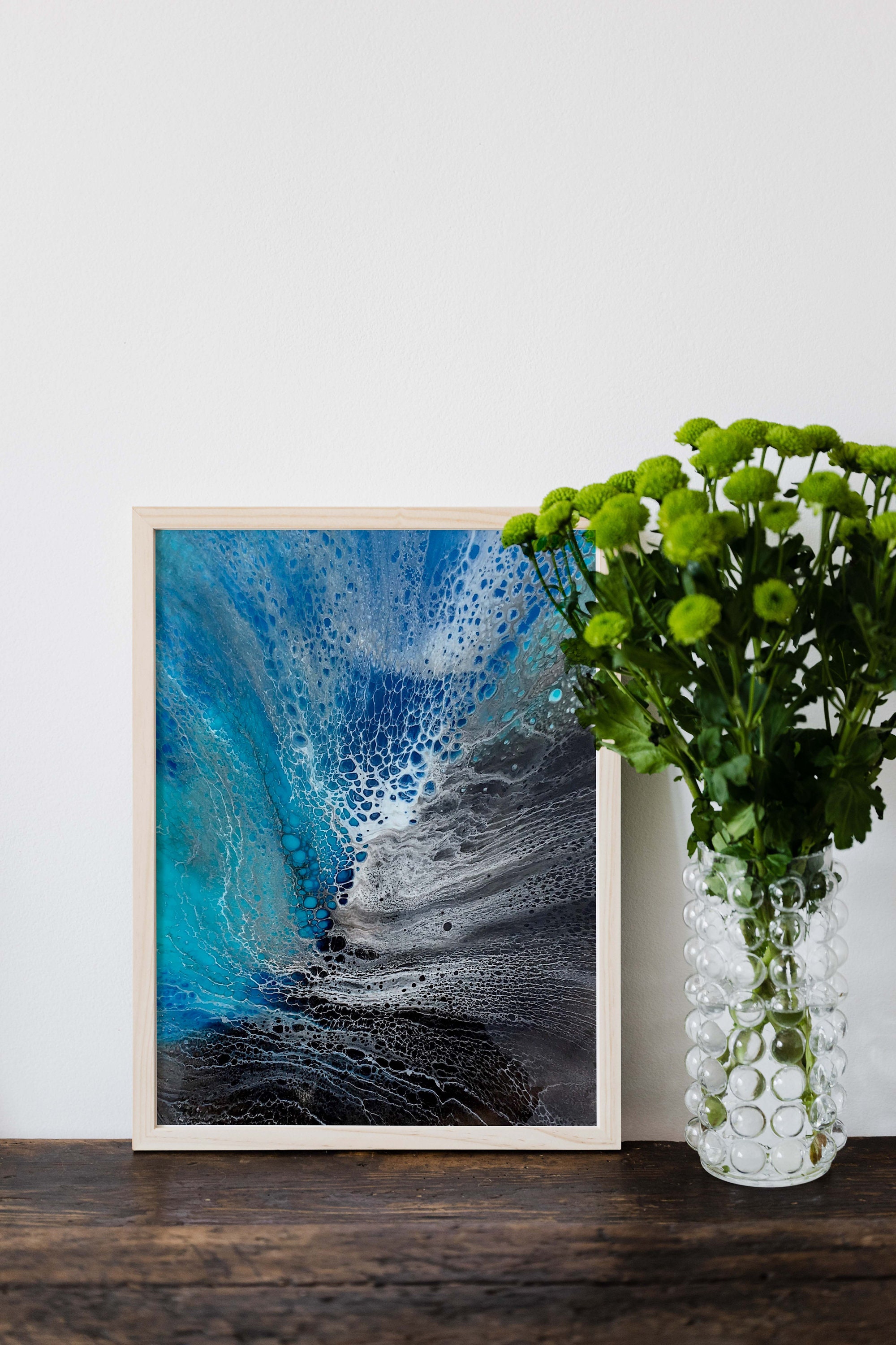 Printable Ocean Art, Resin Print, Ocean Art Prints, Digital Wall Art ...