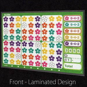 Laminated Bloom Score Sheet, Waterproof, Reusable, Wet Erase and Dry ...