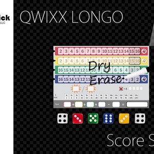 Qwixx Longo Score Sheet, Reusable Dry Erase - Etsy