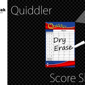 Premium Acrylic Quiddler Score Sheet Upgrade, Reusable, Wet Erase and ...