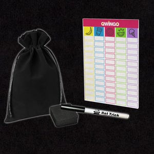 Premium Acrylic QWINGO Score Sheet Upgrade, Reusable, Wet Erase and Dry ...