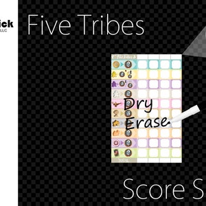Premium Acrylic Five Tribes Score Sheet Upgrade, Reusable, Dry Erase - Etsy