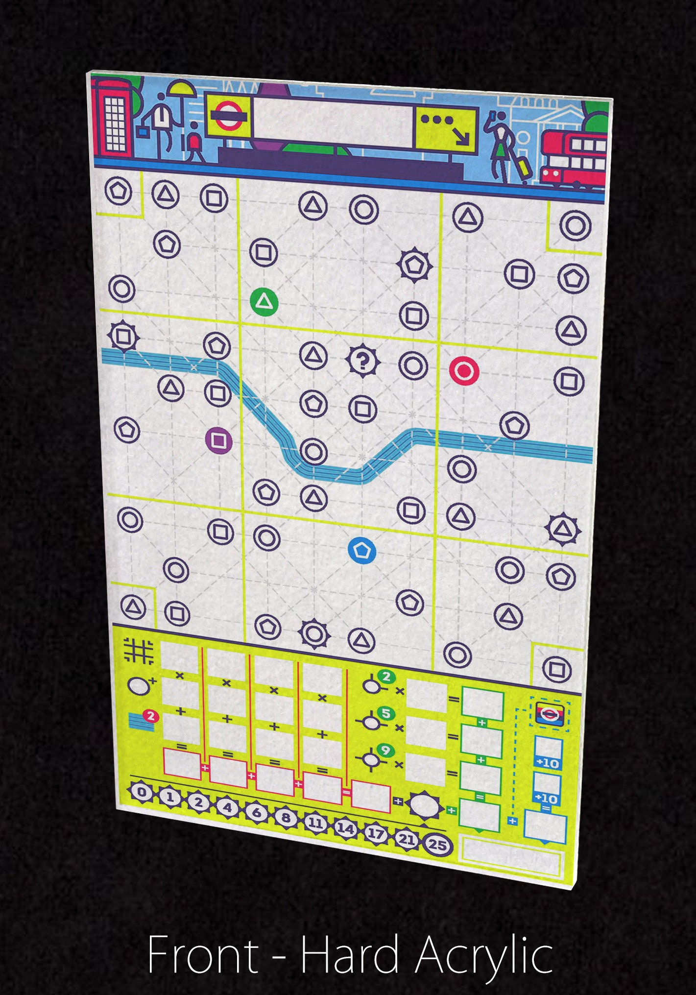 Next Station London Acrylic Score Sheet, Reusable Dry Erase - Etsy