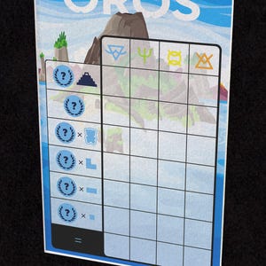 Premium Acrylic Oros Score Sheet Upgrade, Reusable, Wet Erase and Dry ...