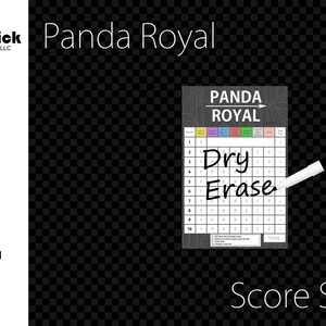 Laminated Panda Royal Score Sheet, Unofficial, Waterproof, Reusable ...