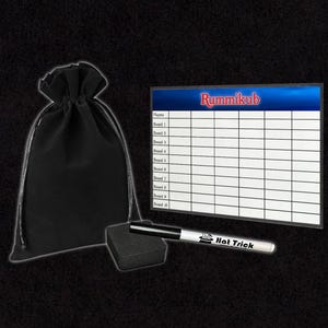 Laminated Rummikub Score Sheet, Waterproof, Reusable, Wet Erase and Dry ...