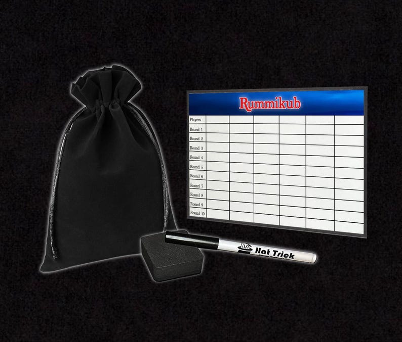 Laminated Rummikub Score Sheet, Waterproof, Reusable, Wet Erase and Dry ...