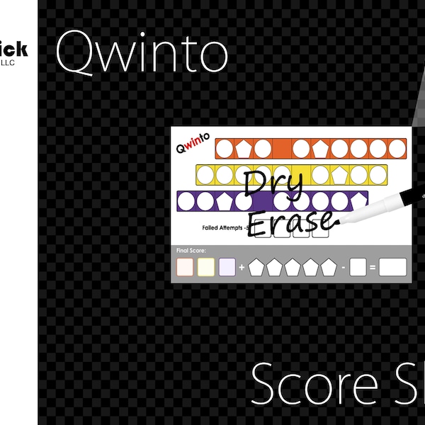 Hard Plastic Score Card - Etsy