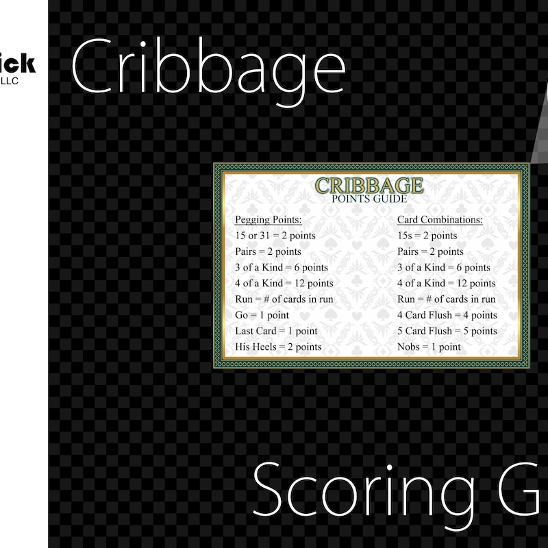 Cribbage Scoring Card - Etsy