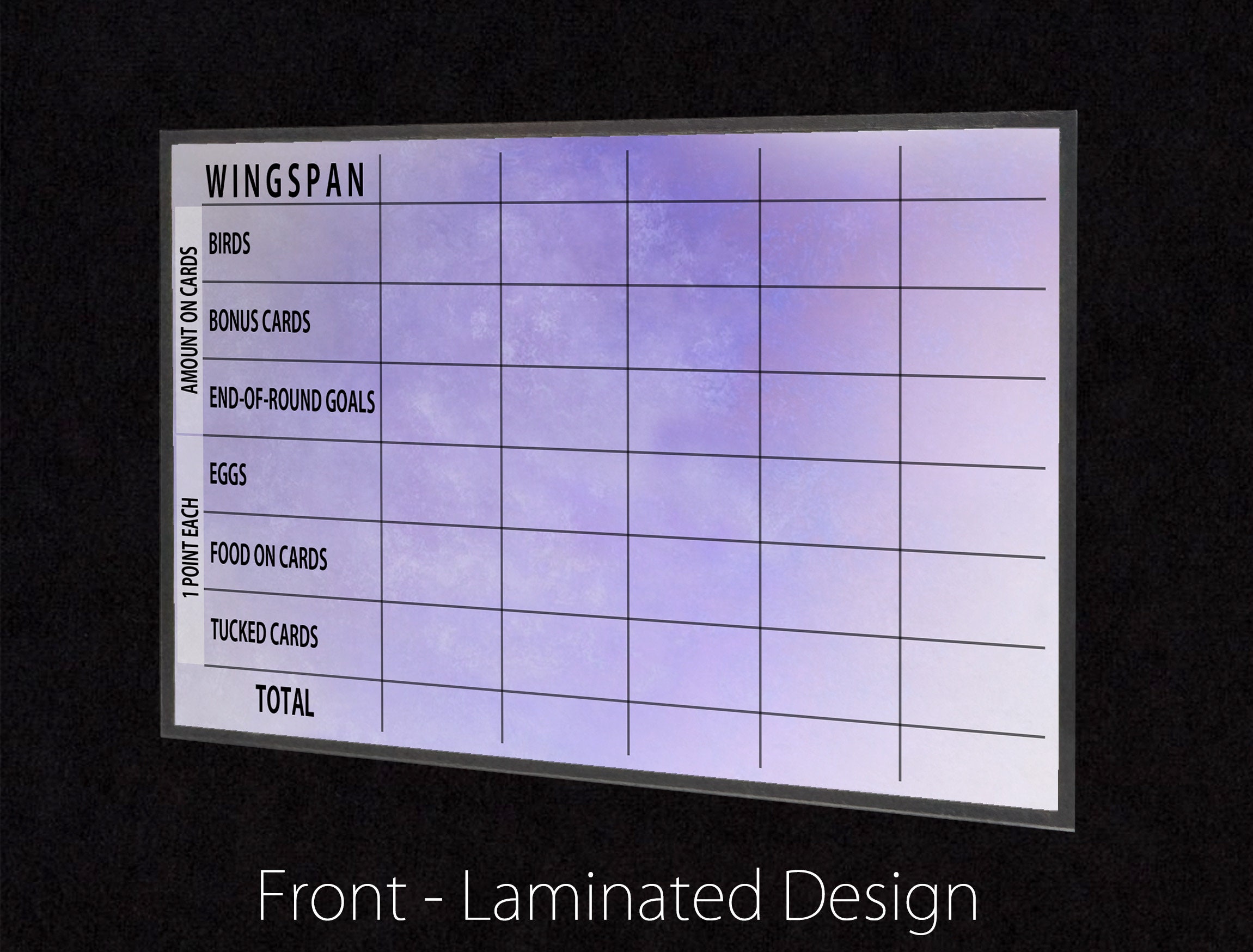 Wingspan Score Sheet, Laminated Reusable Dry Erase, Board Game - Etsy