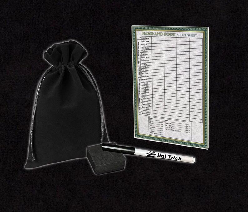 Hand and Foot Acrylic Score Sheet, Reusable Dry Erase Board - Etsy