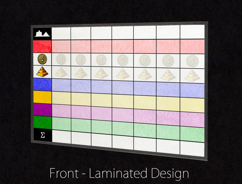 Laminated 7 Wonders Score Sheet, Waterproof, Reusable, Wet Erase and ...