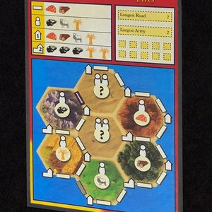Laminated Catan Dice Score Sheet, Island One and Island Two, Waterproof ...