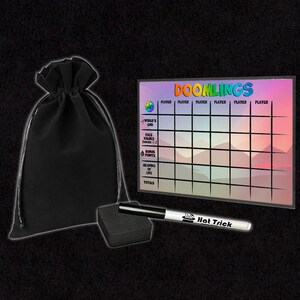 Laminated Doomlings Score Sheet, Waterproof, Reusable, Wet Erase and ...