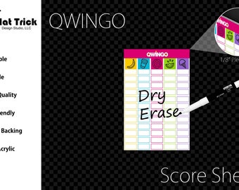 Premium Acrylic Everdell Score Sheet, Unofficial, Reusable, Dry Erase ...