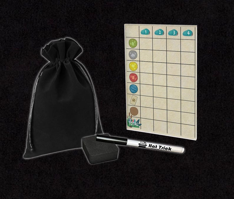 Harmonies Acrylic Score Sheet – Reusable Dry Erase Board Game Score Pad ...
