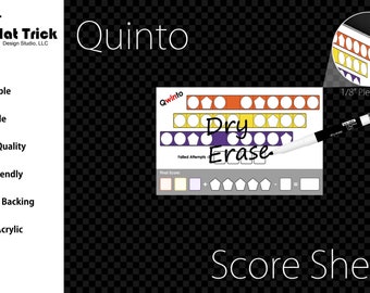 Qwinto Score Sheet - Etsy