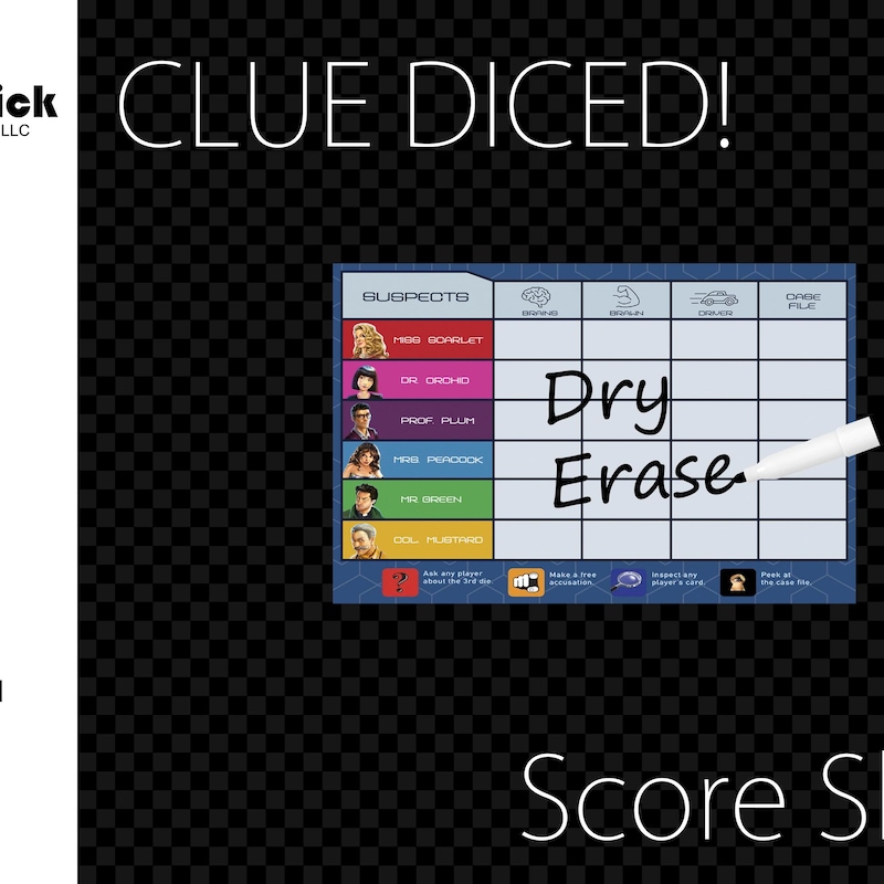 Clue Board Game Dice - Etsy