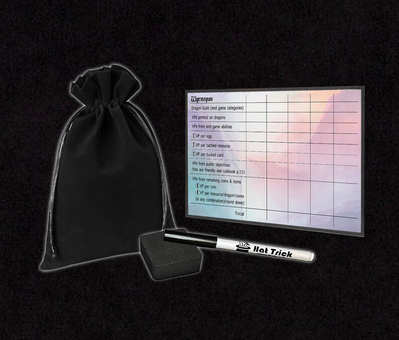 Laminated Wyrmspan Score Sheet, Waterproof, Reusable, Wet Erase and Dry ...
