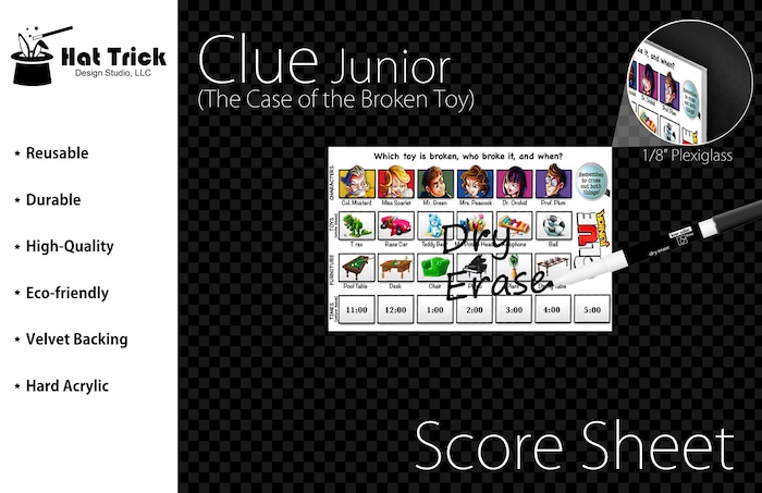Clue Jr Sheets - Etsy