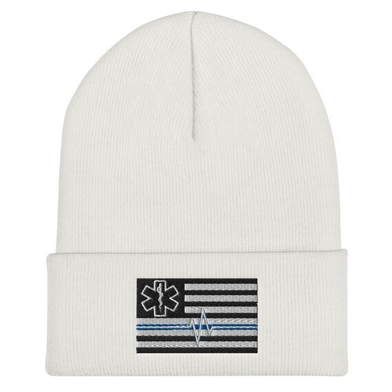 EMS Beanie EMT Hat Thin White Line | Etsy