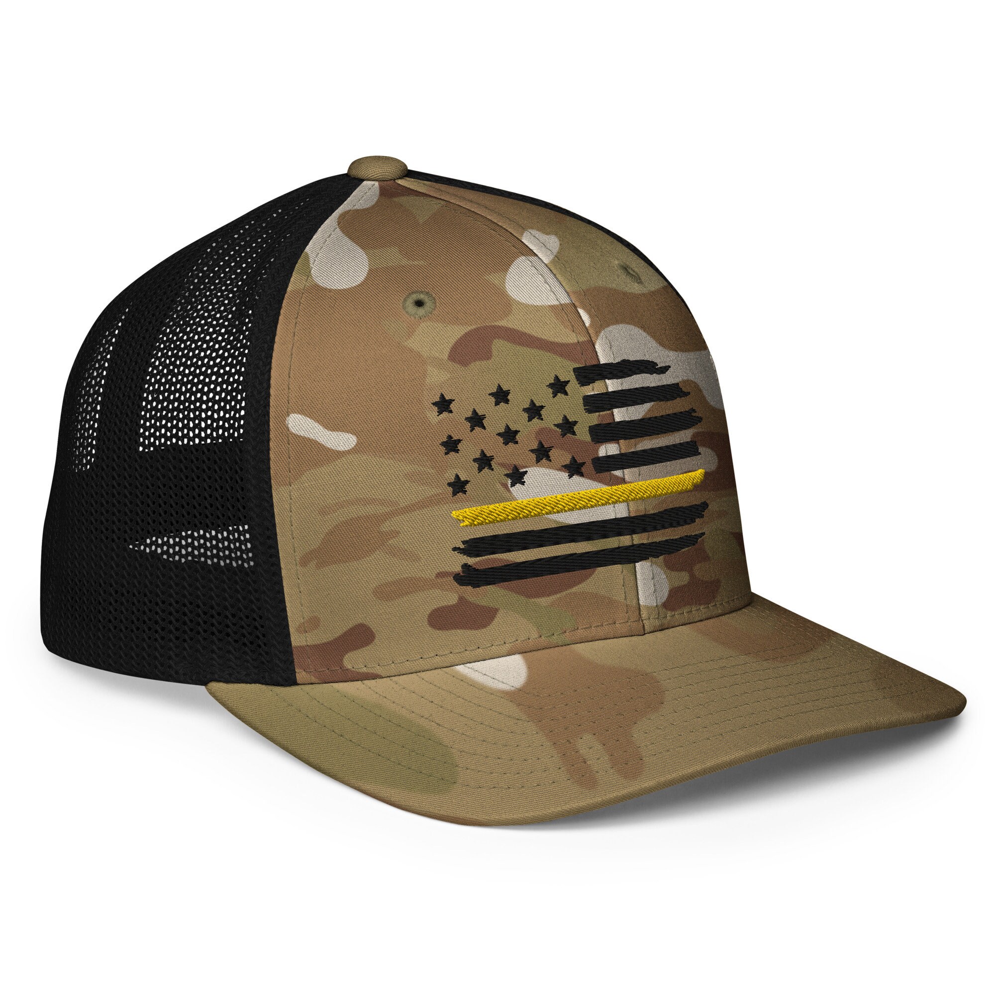 Thin Gold Line Closed-back Trucker Cap Dispatcher Hat 911 - Etsy
