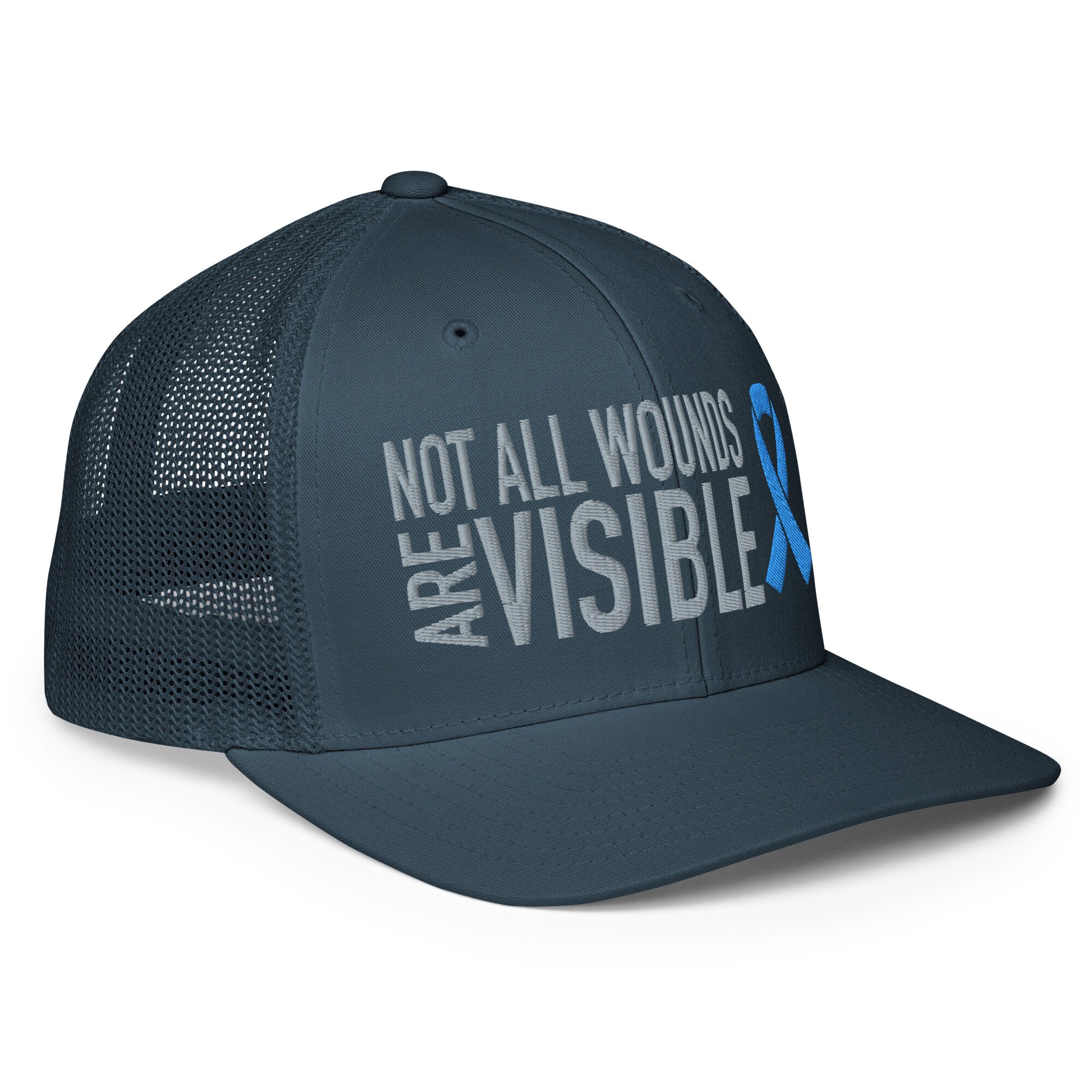 PTSD Awareness Closed-back Trucker Hat, not All Wounds Are Visible ...