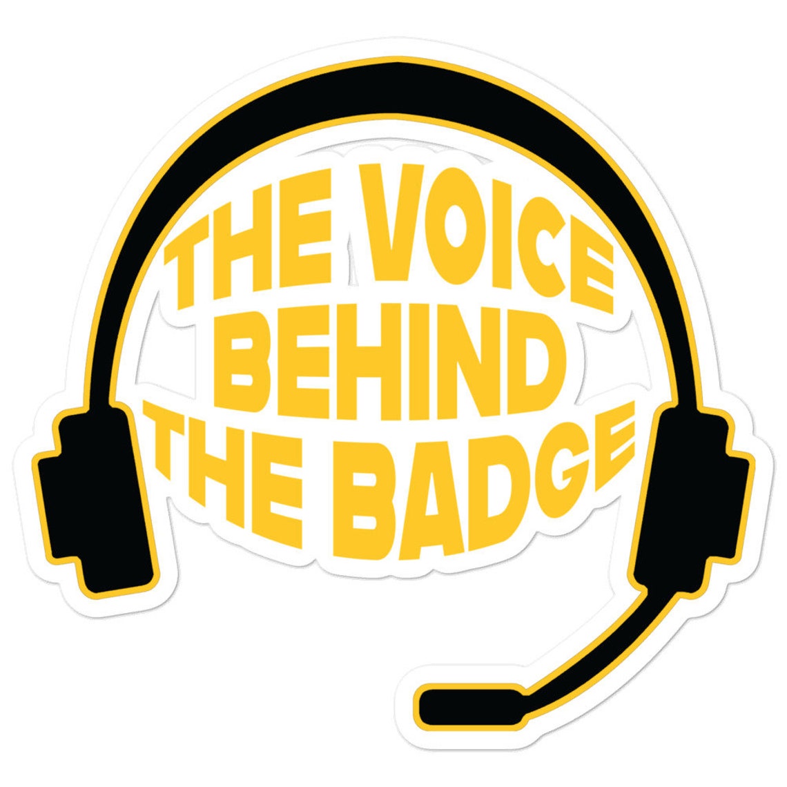 Voice Behind the Badge 911 Dispatcher Sticker - Etsy