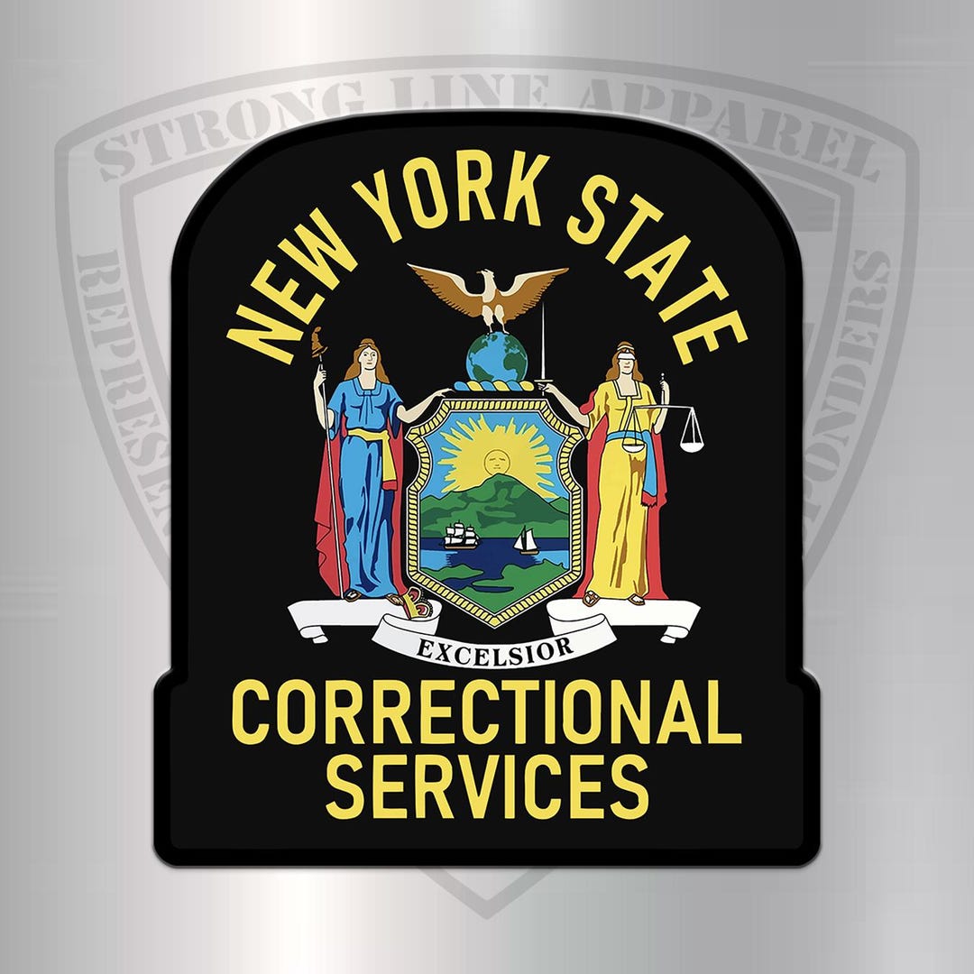 NYS Corrections Patch Sticker, NYSDOCCS, New York State Correction ...
