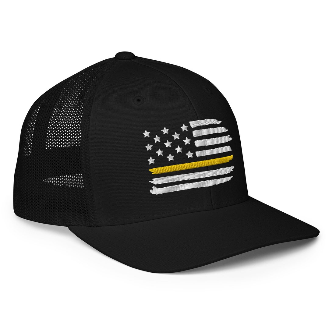Thin Gold Line Closed-back Trucker Cap Dispatcher Hat 911 - Etsy
