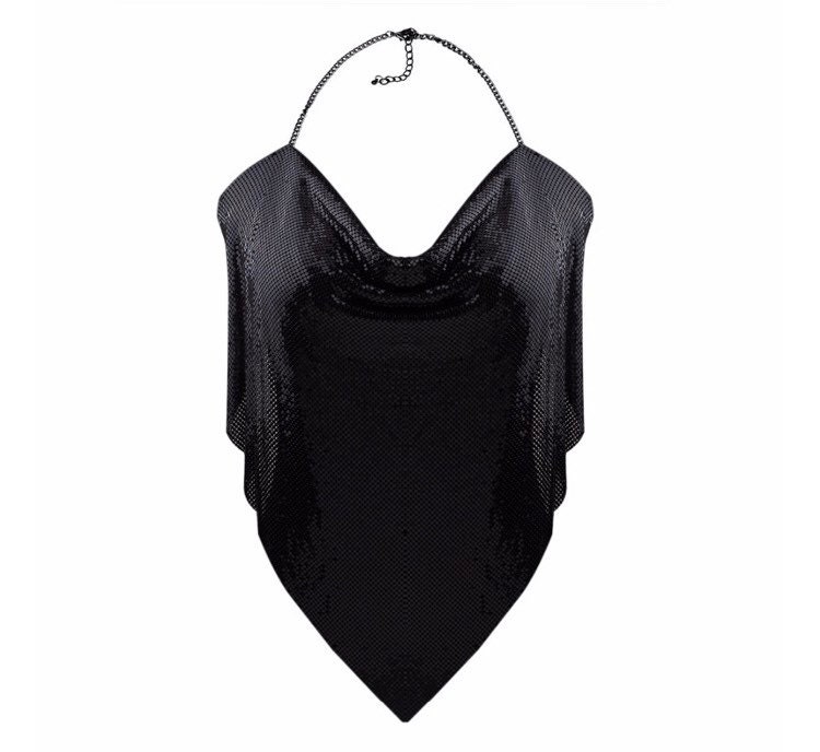 Ladies Chain Mail Backless Hanky Style Top Halter Top Clubbing - Etsy