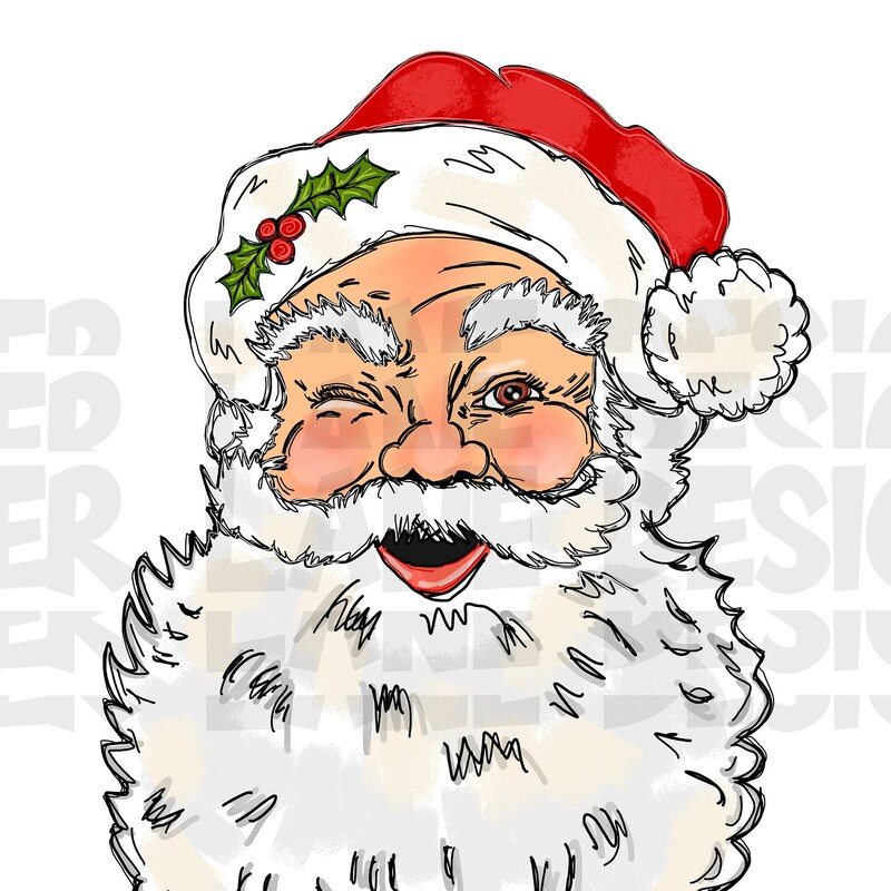 Santa Face - Etsy