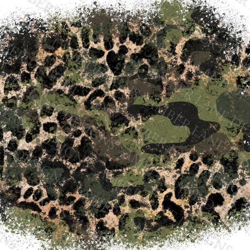 Camouflage Background Grunge Splash Frame Camo Frame - Etsy