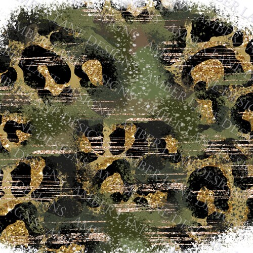 Leopard Camouflage Background Png Camo Clipart Military - Etsy