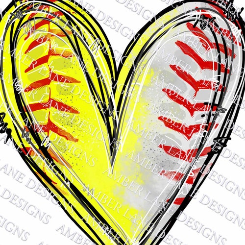 Half Baseball Softball Sublimation PNG Design Softball - Etsy