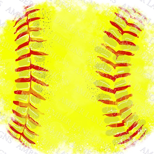 Distressed Softball Splash Frame Background PNG Design - Etsy