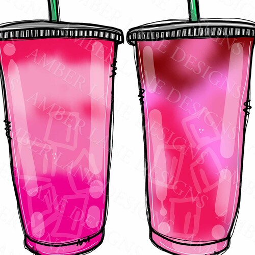 Pink Loaded Tea PNG File - Etsy