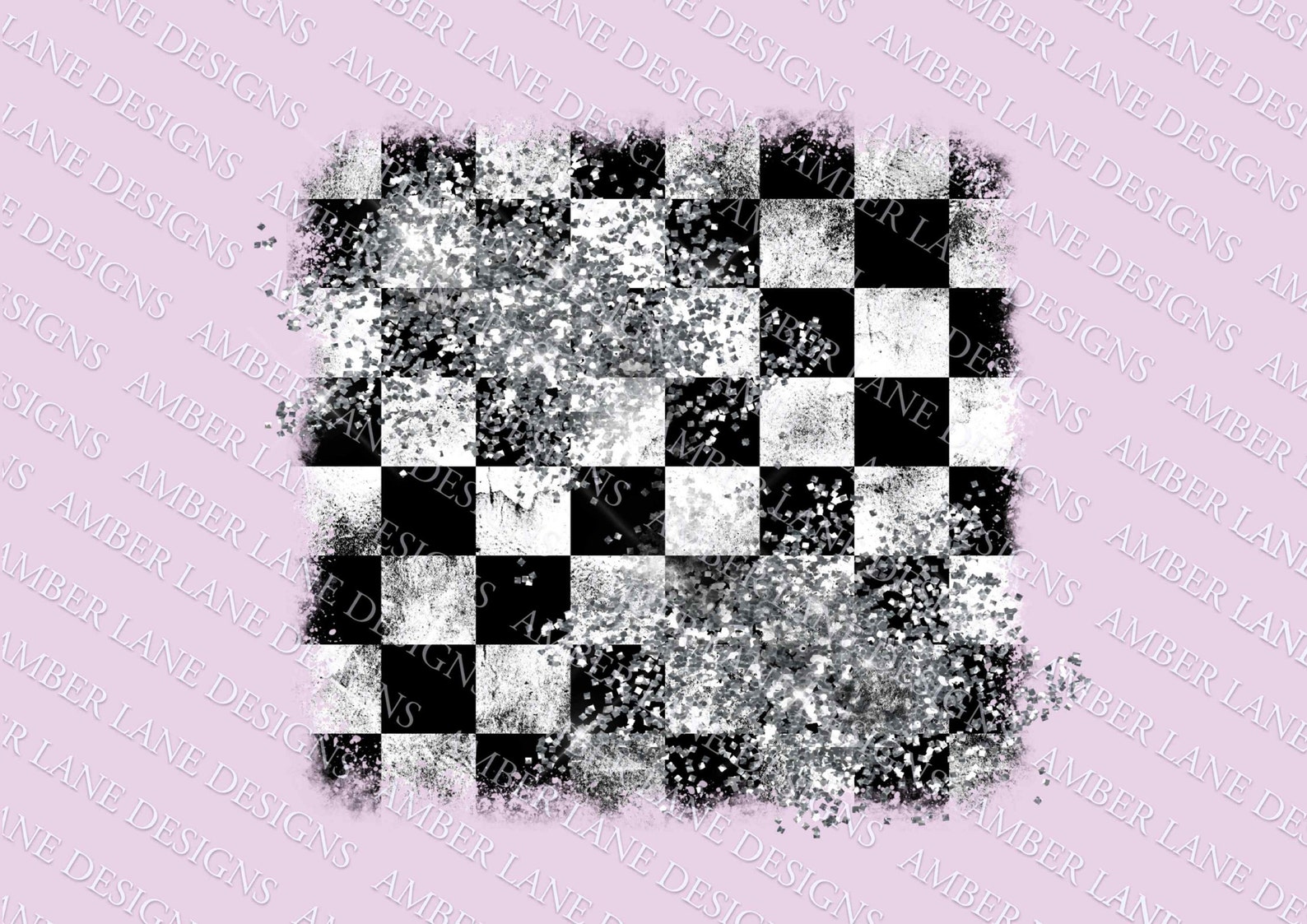 Grunge Checkered Flag Background With Silver Glitter PNG | Etsy