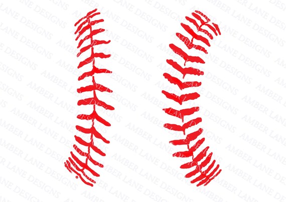 Softball Laces Vector