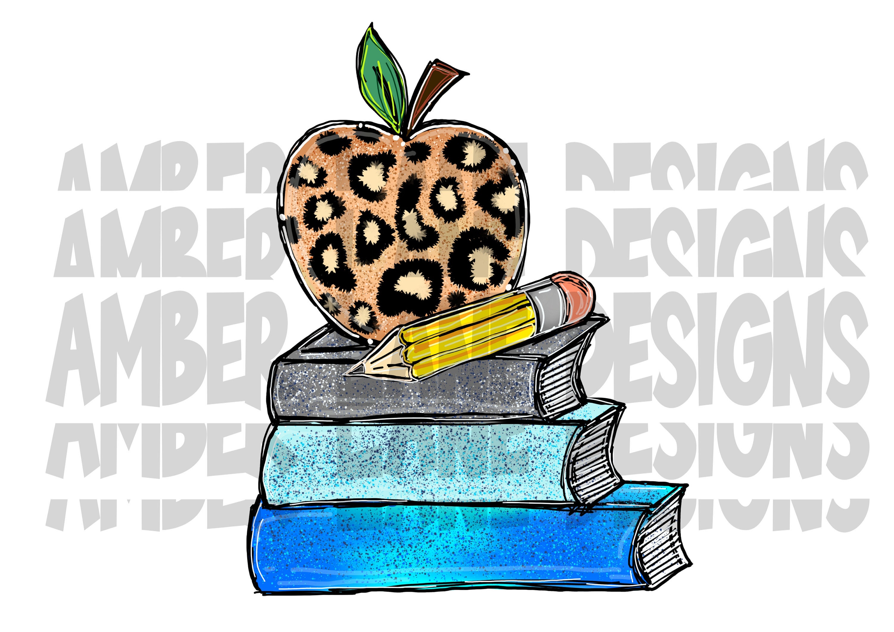 School Book Apple Clipart