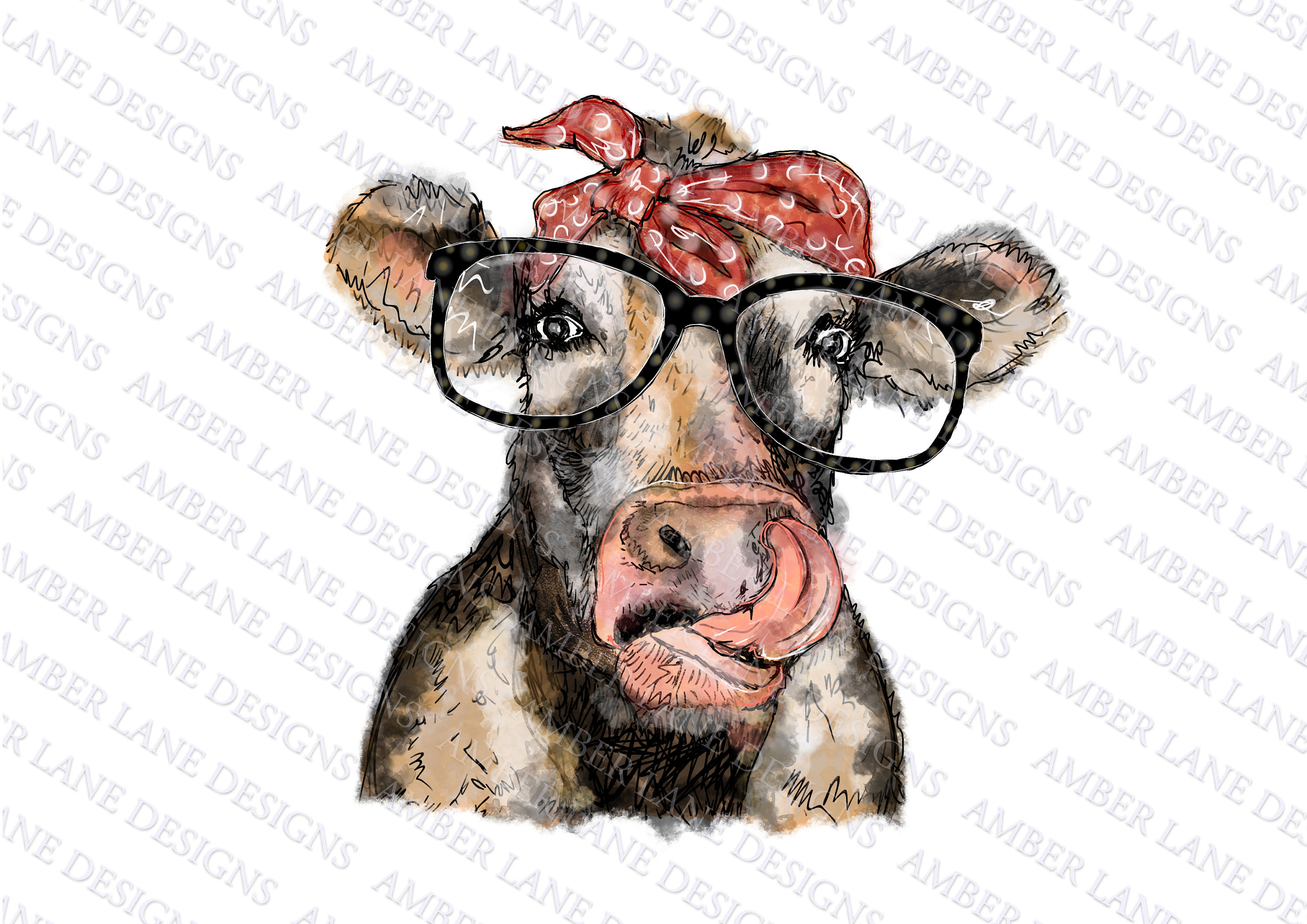 Sassy Cow Clipart - Etsy