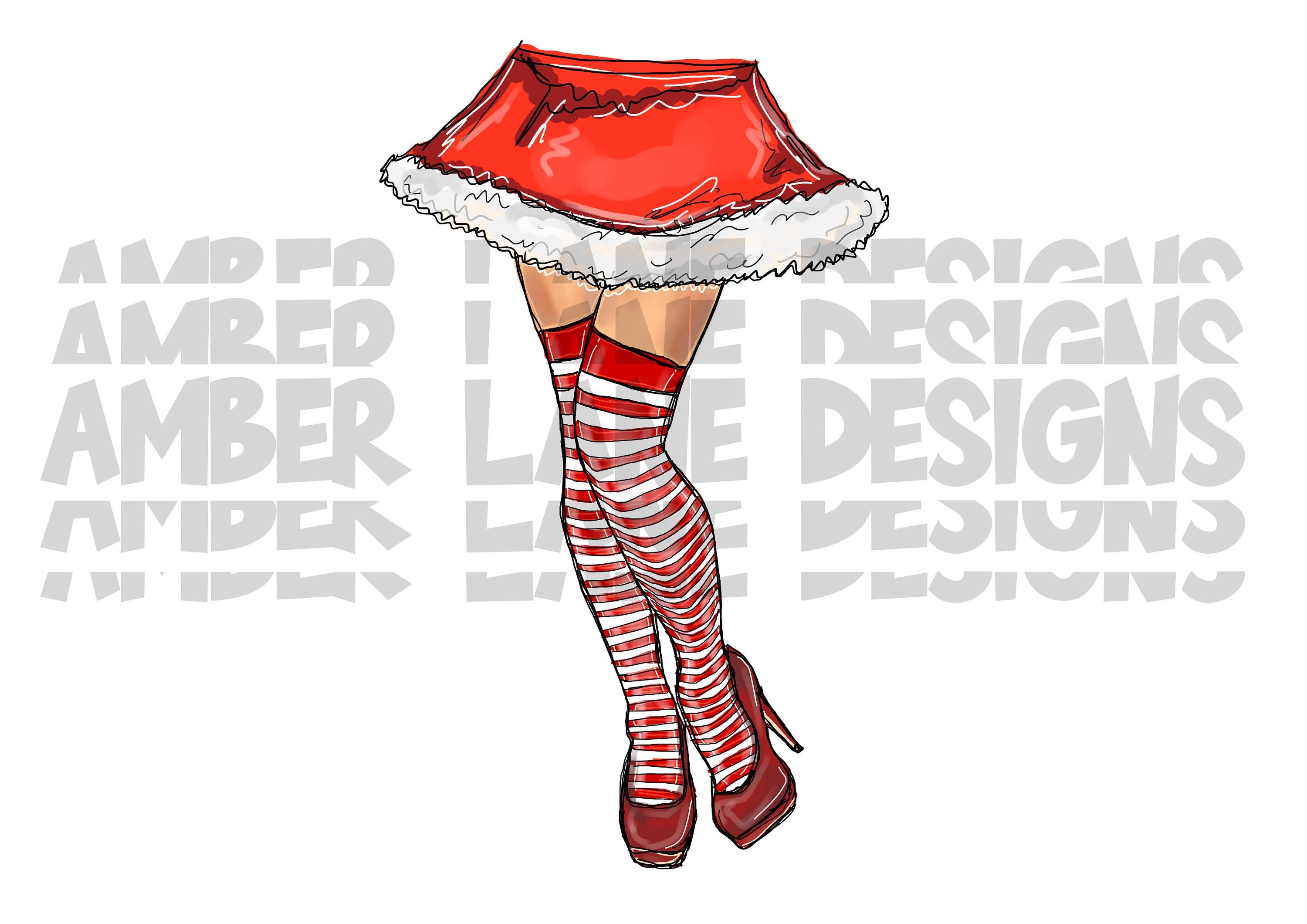 Mrs Santa Legs Father Christmas Mrs claus clipart | Etsy