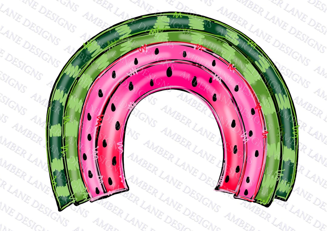 Watermelon Rainbow Doodle Png File - Etsy