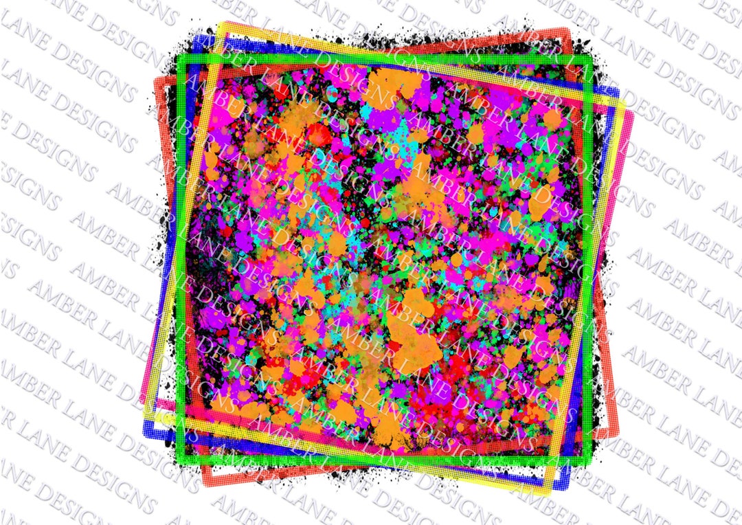 Neon Paint Splat Frame |paint Splatter Background | Sublimation Png - Etsy