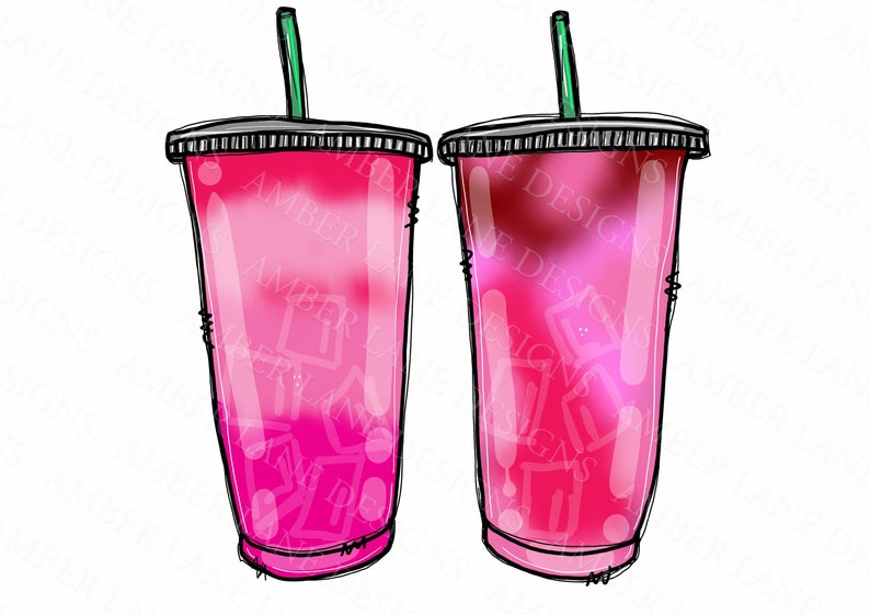 Pink Loaded Tea PNG File - Etsy