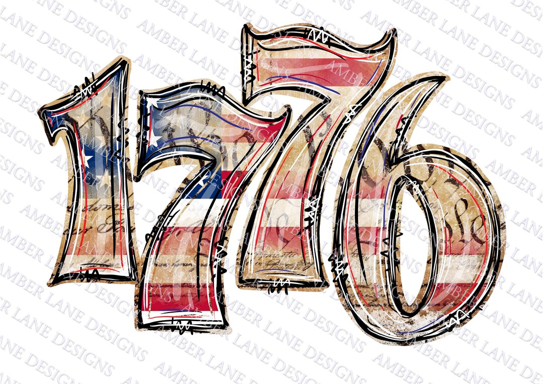 1776 We the People, USA Flag, American Flag Text ,PNG File - Etsy