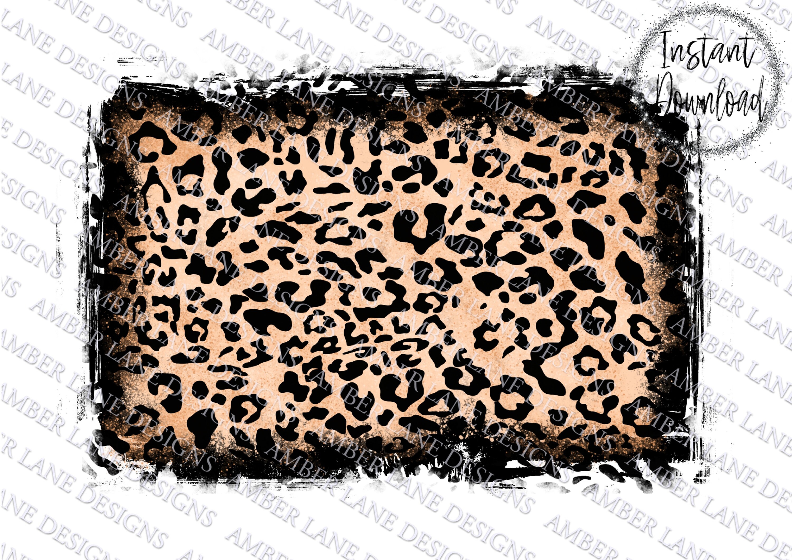 Cheetah Background Pngdistressed Leopard Grunge leopard - Etsy