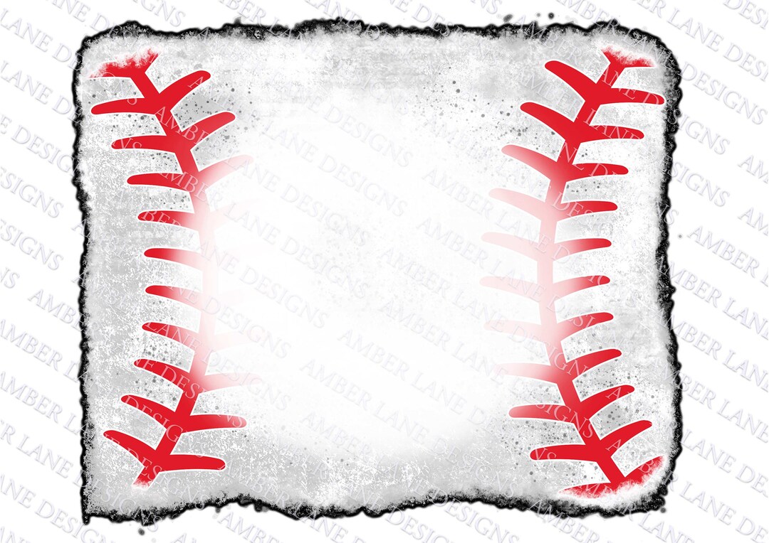 Baseball Bleach Patch With Vintage Grunge Handwriting PNG Digital ...