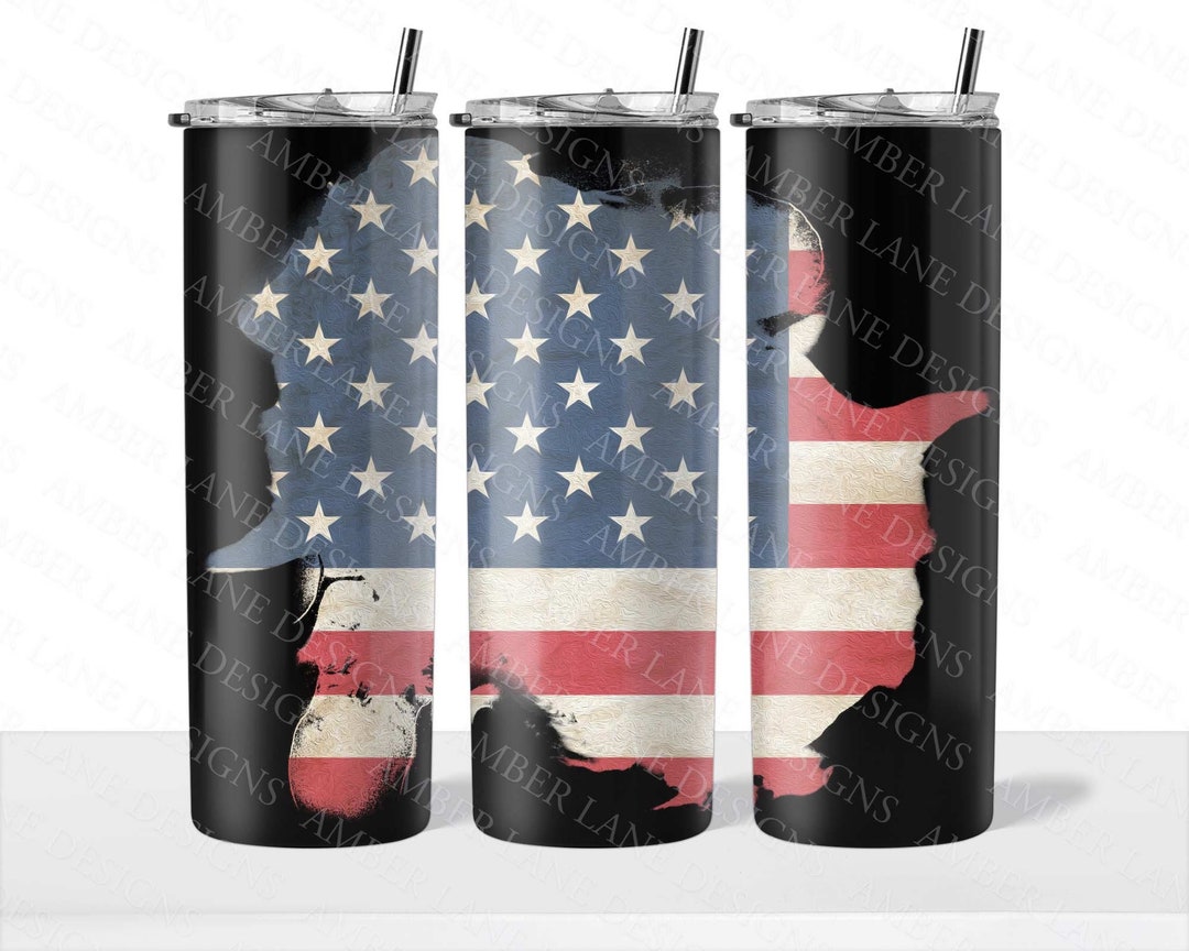 USA Flag Paint Splat 20oz SKINNY TUMBLER Straight Wrap 1 Jpeg File - Etsy