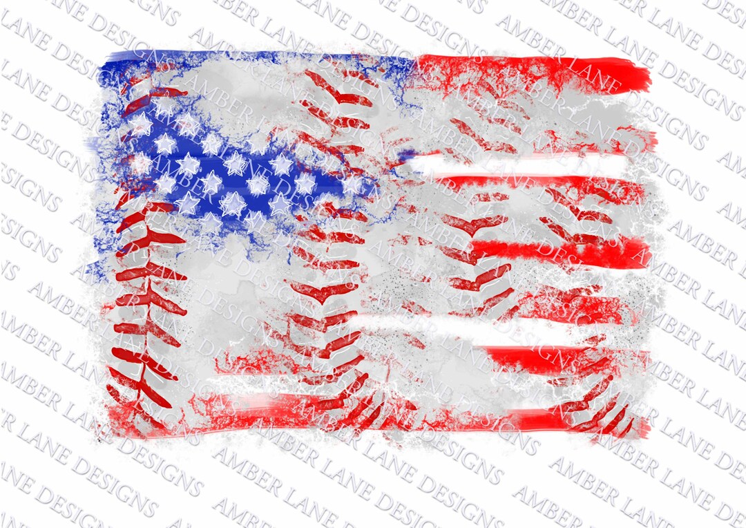 Distressed USA Baseball Flag Splash Frame, Background PNG Design ...